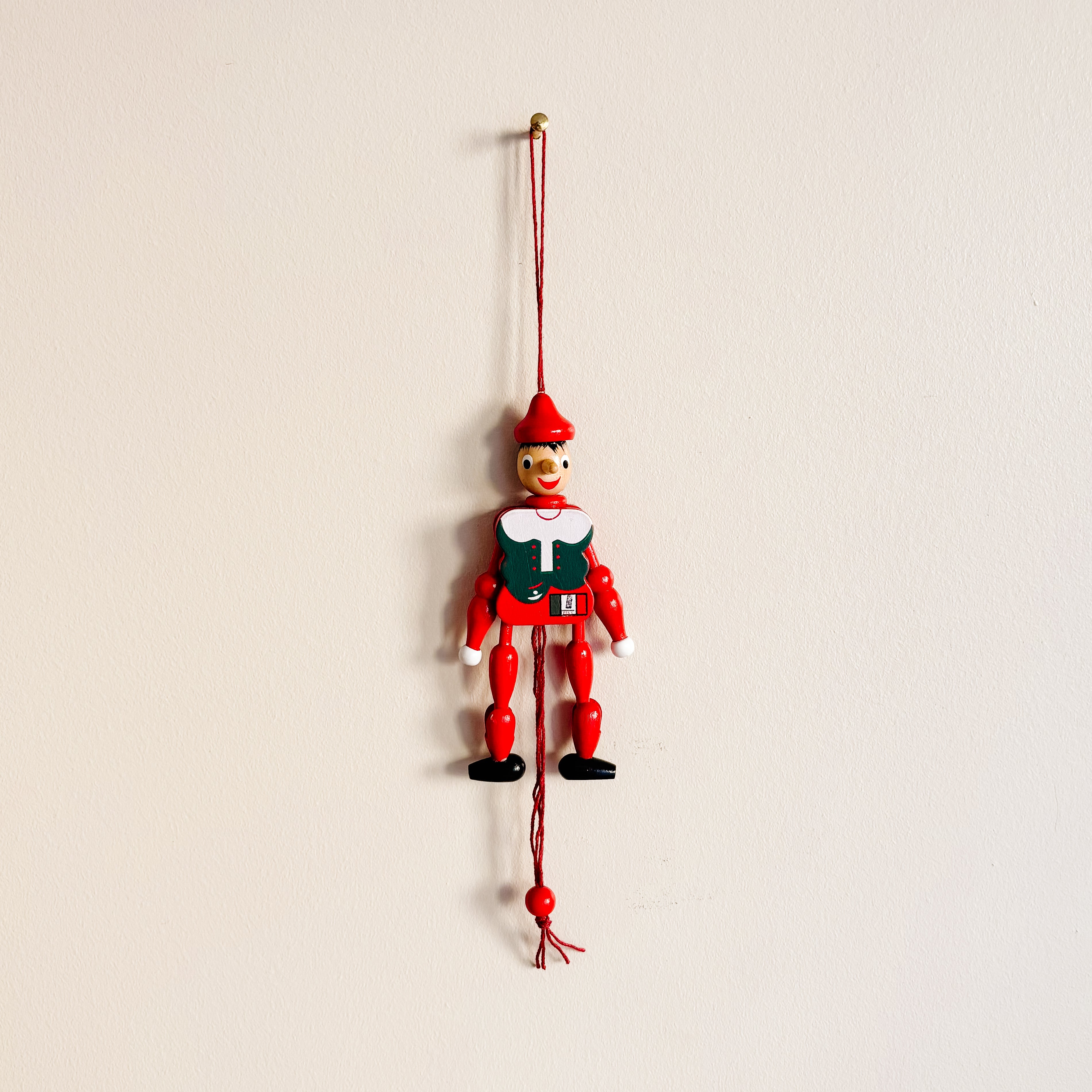 Ornament - Hampelmann Pinocchio Jumping Jack Puppet – Dwelling on the Past